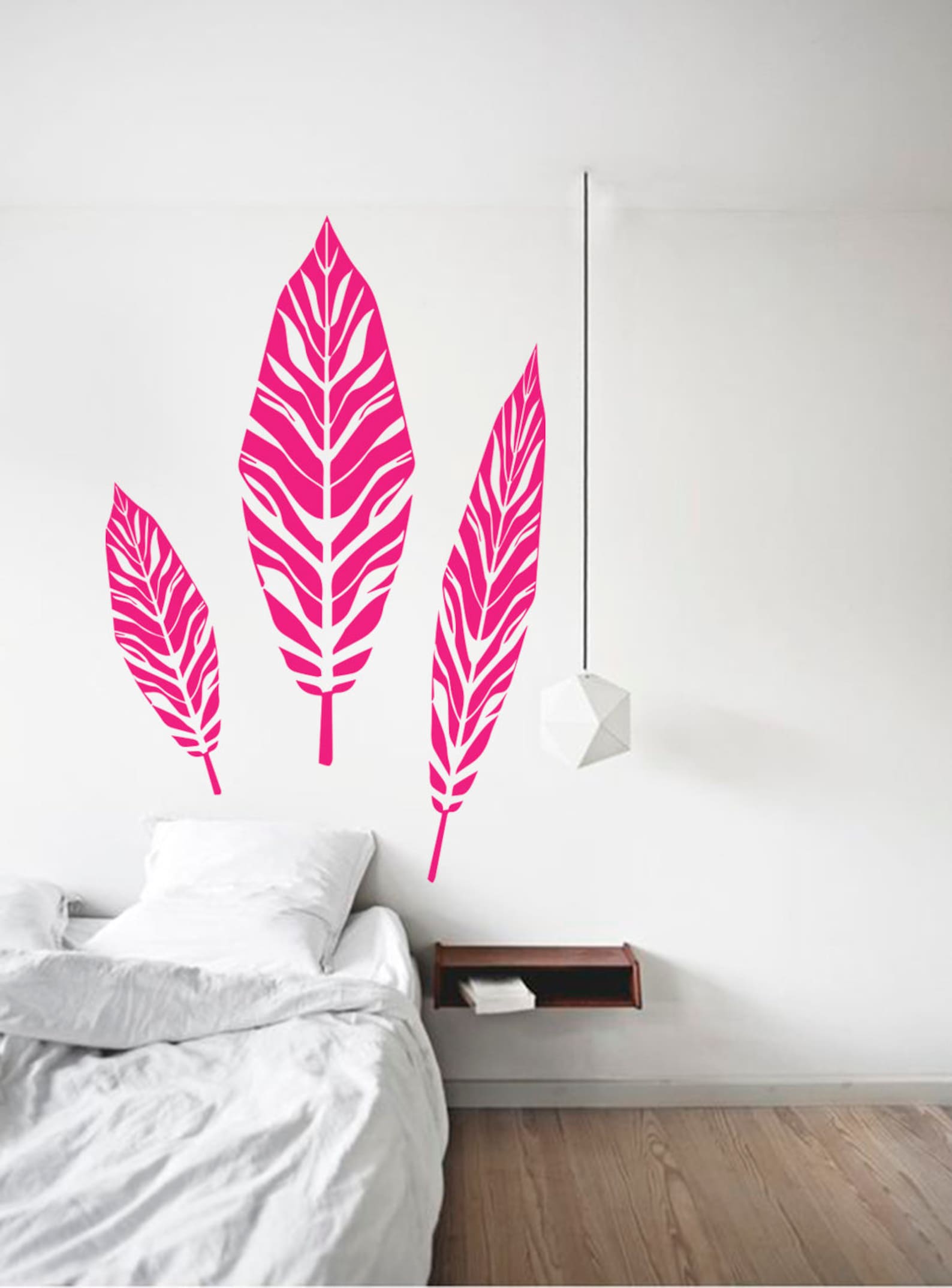 Tropical Leaf Wall Decal Big Leaves Decal Nature Wall Decal - Etsy