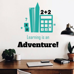 Mathematics Decal, School Wall Decal, Math Classroom Decor, Science ...