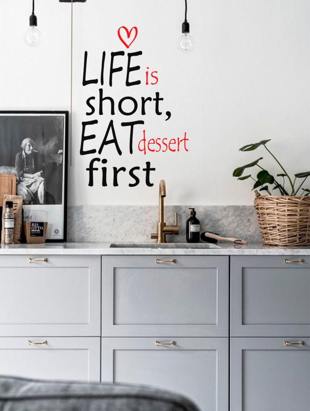 Kitchen Wall Decal, Kitchen Quote Decal, Family Quote Decal, Vinyl Wall ...