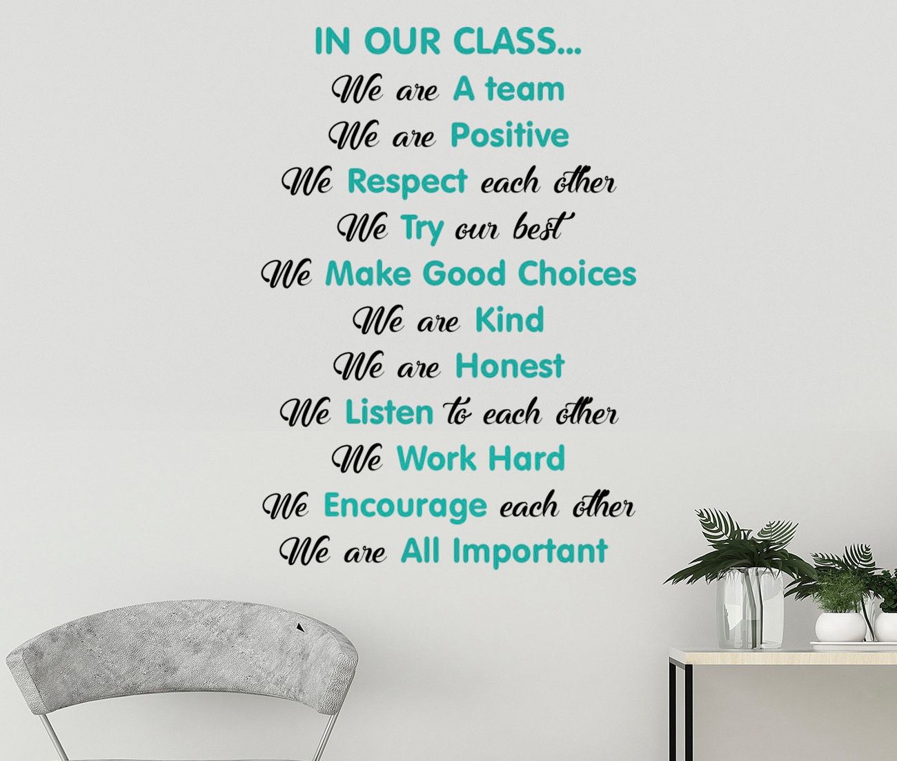Classroom Rules Wall Decal Teacher Decal School Wall - Etsy