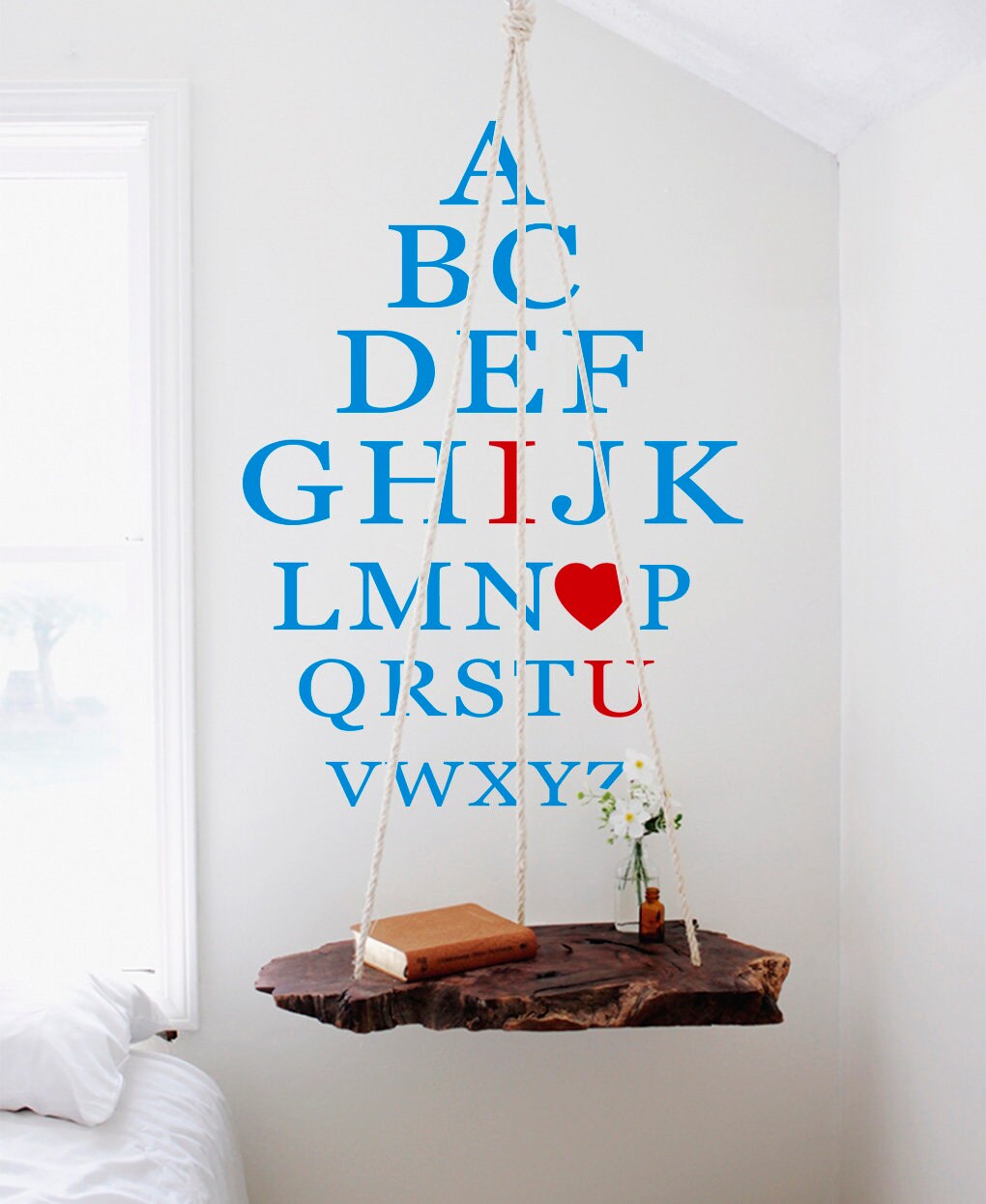 Alphabet Wall Decal Alphabet Letters Decal ABC Wall Sticker | Etsy