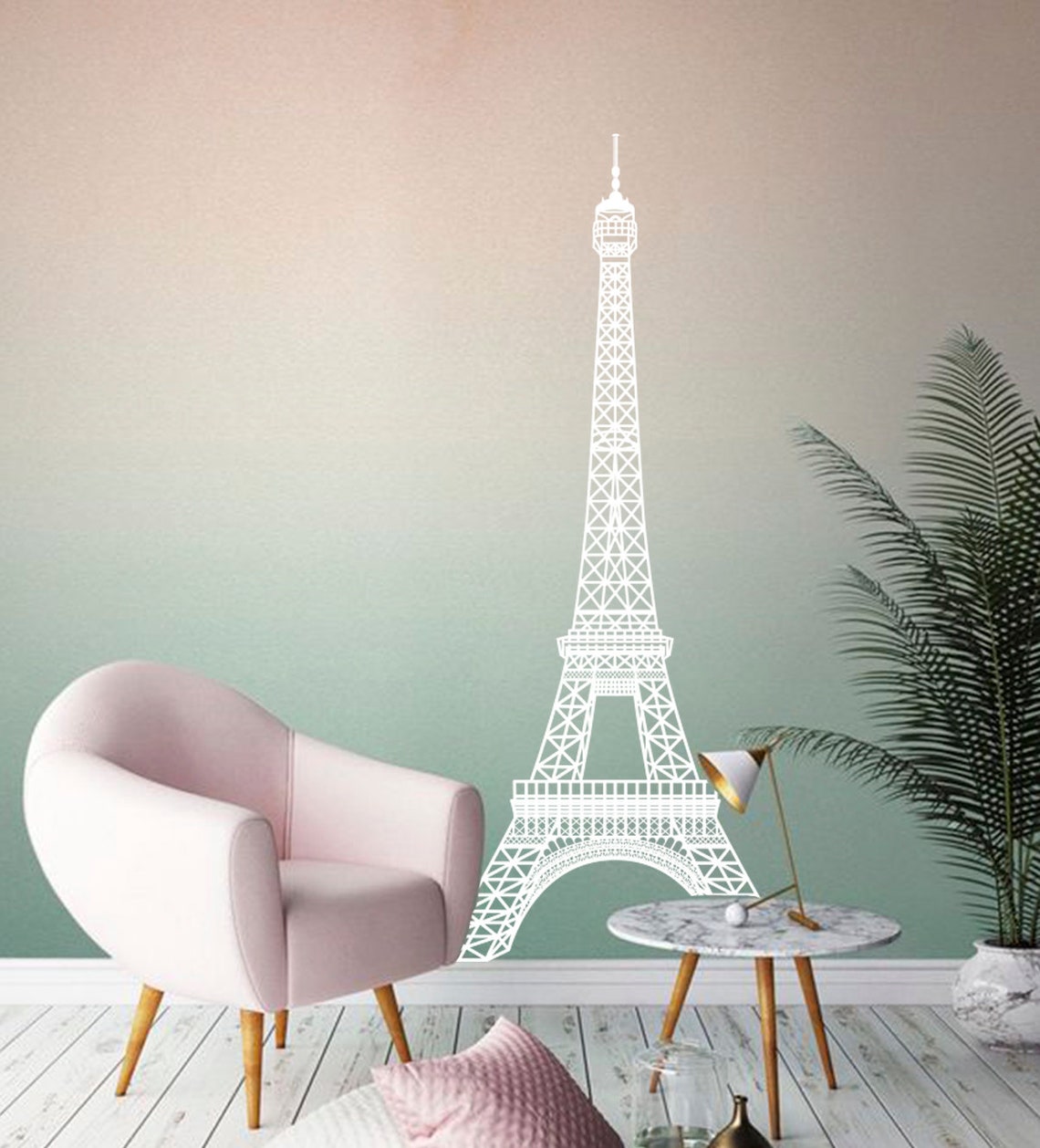 Eiffel Tower Wall Decal, France Decals, Paris Wall Decal for Bedroom ...