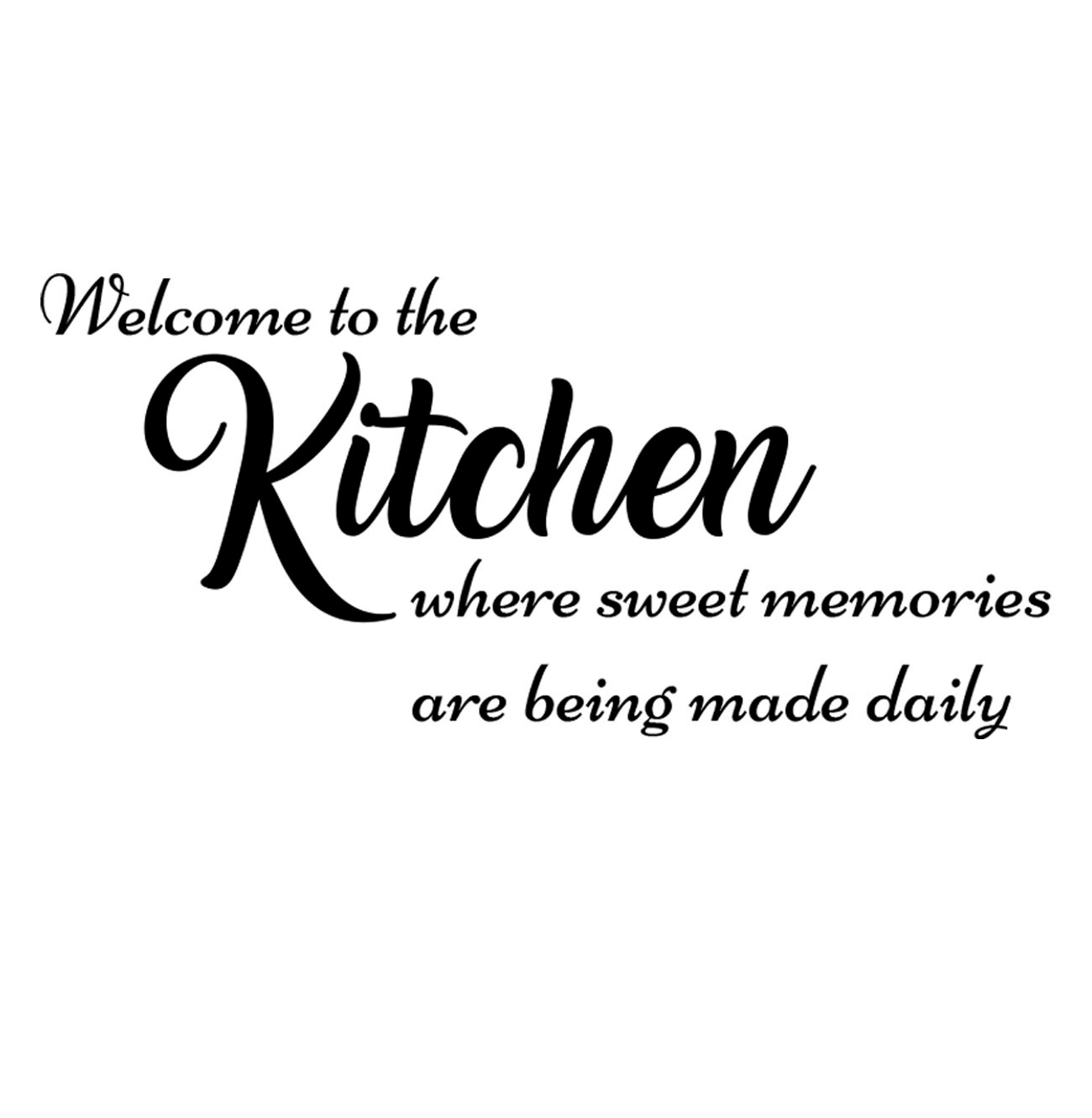 Kitchen Quote Wall Decal Welcome to the Kitchen Sticker - Etsy UK