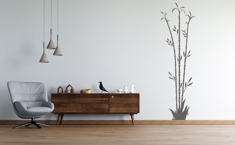 Bamboo Stalks Wall Decal Bamboo Tree Decals Tree Vinyl Wall - Etsy