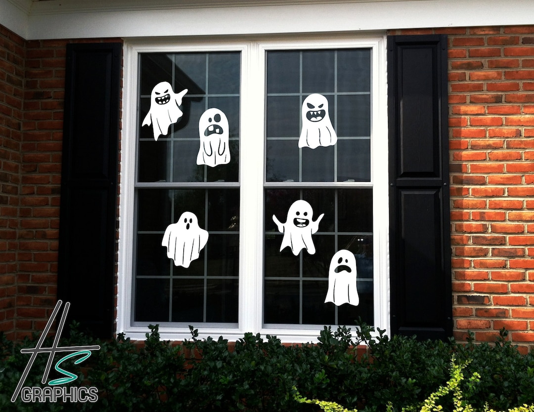 Ghost Halloween Decal, Halloween Window Decal , Halloween Decals for ...