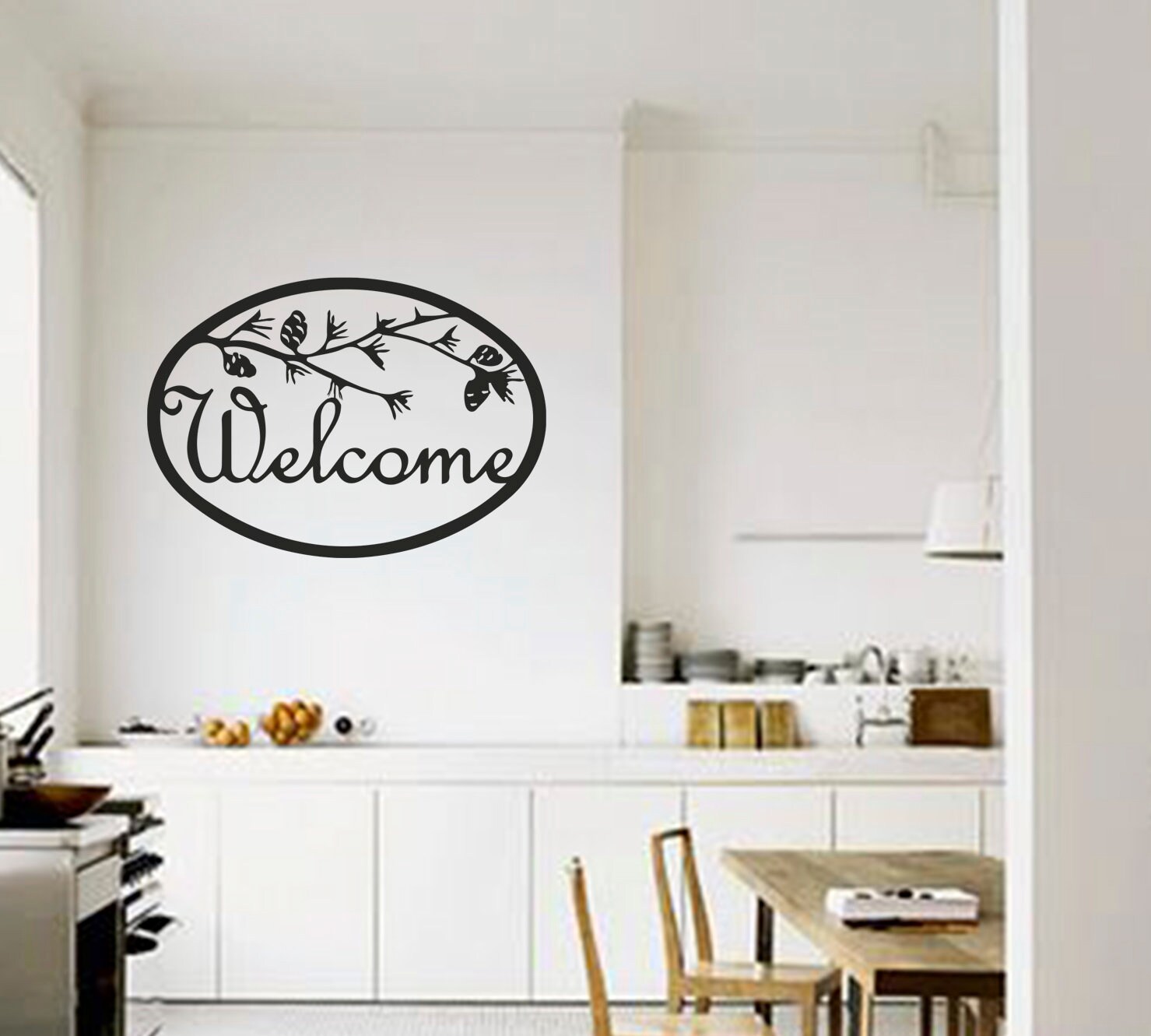 Welcome Decal Entryway Decal Family Wall Decal Welcome Sign - Etsy