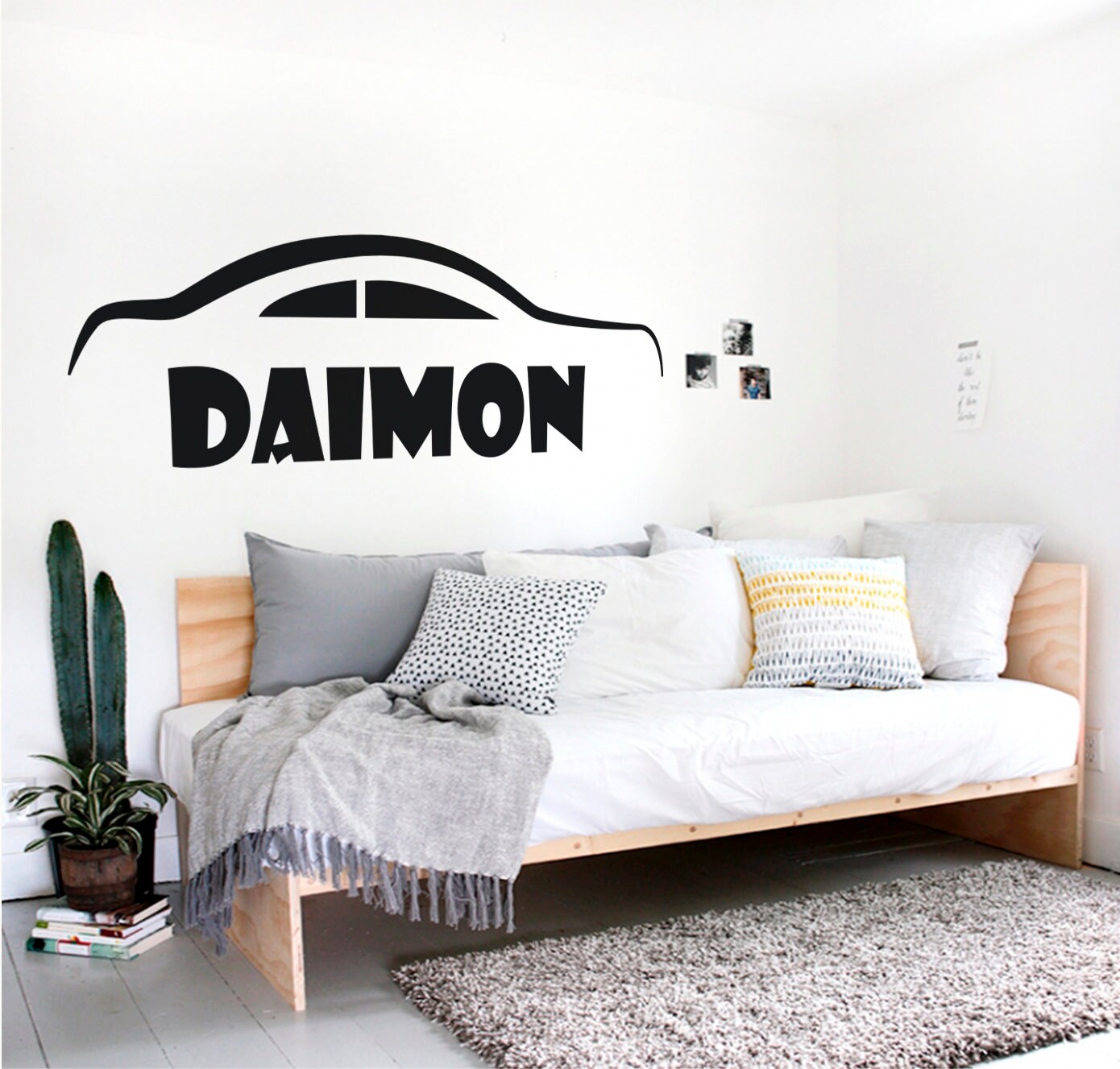 Car Wall Decal Personalized Name Decal Boy name decal Car | Etsy