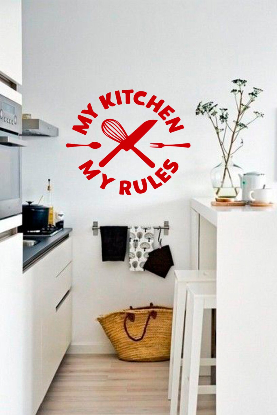 My Kitchen My Rules Decal, Kitchen Decals, Kitchen Quote Decal - Etsy