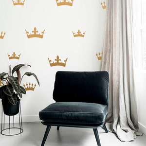 Crown Wall Decal, Gold Crowns Vinyl Stickers, Kids Room Decal - Etsy