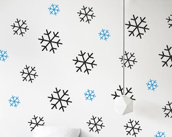 Snowflakes Windows Stickers Window Decal Christmas Decals - Etsy