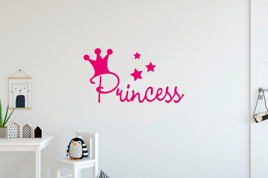 Princess Wall Decal Girl Nursery Decals Baby Girl Room | Etsy