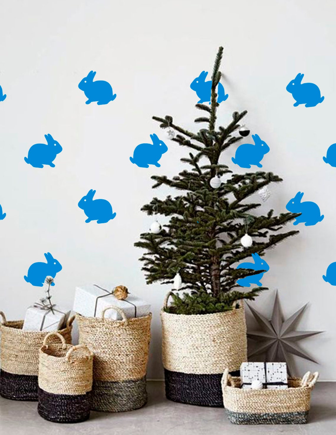 Rabbit Wall Decals, Bunny Decals, Animals Sticker for Kids Room - Etsy