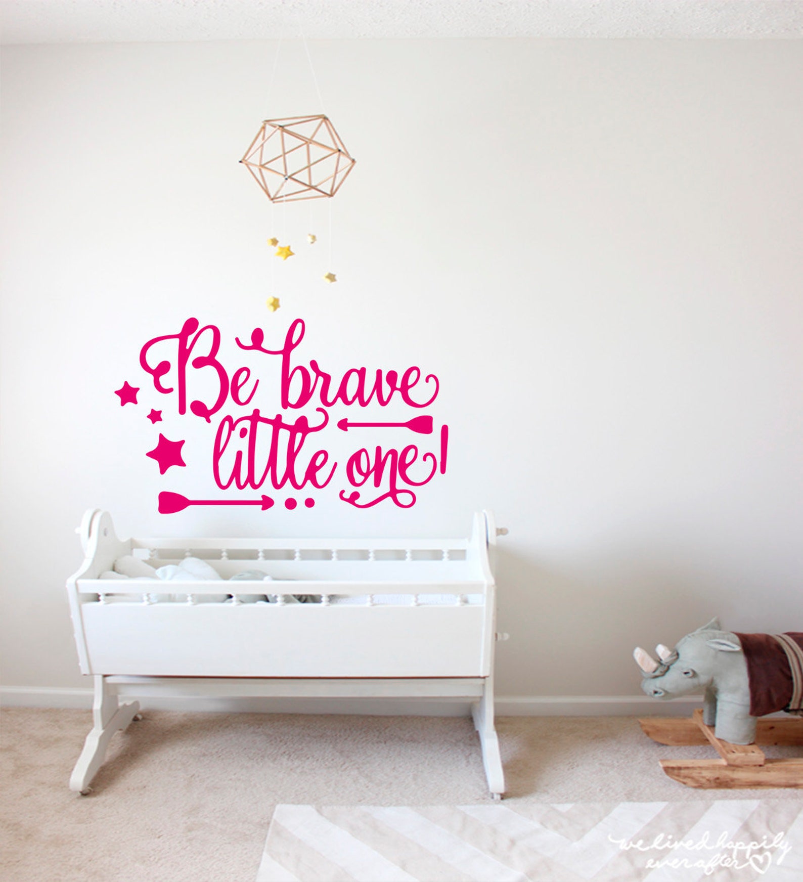 Be Brave Little One Quote Decal for Nursery Kids Quote Wall - Etsy