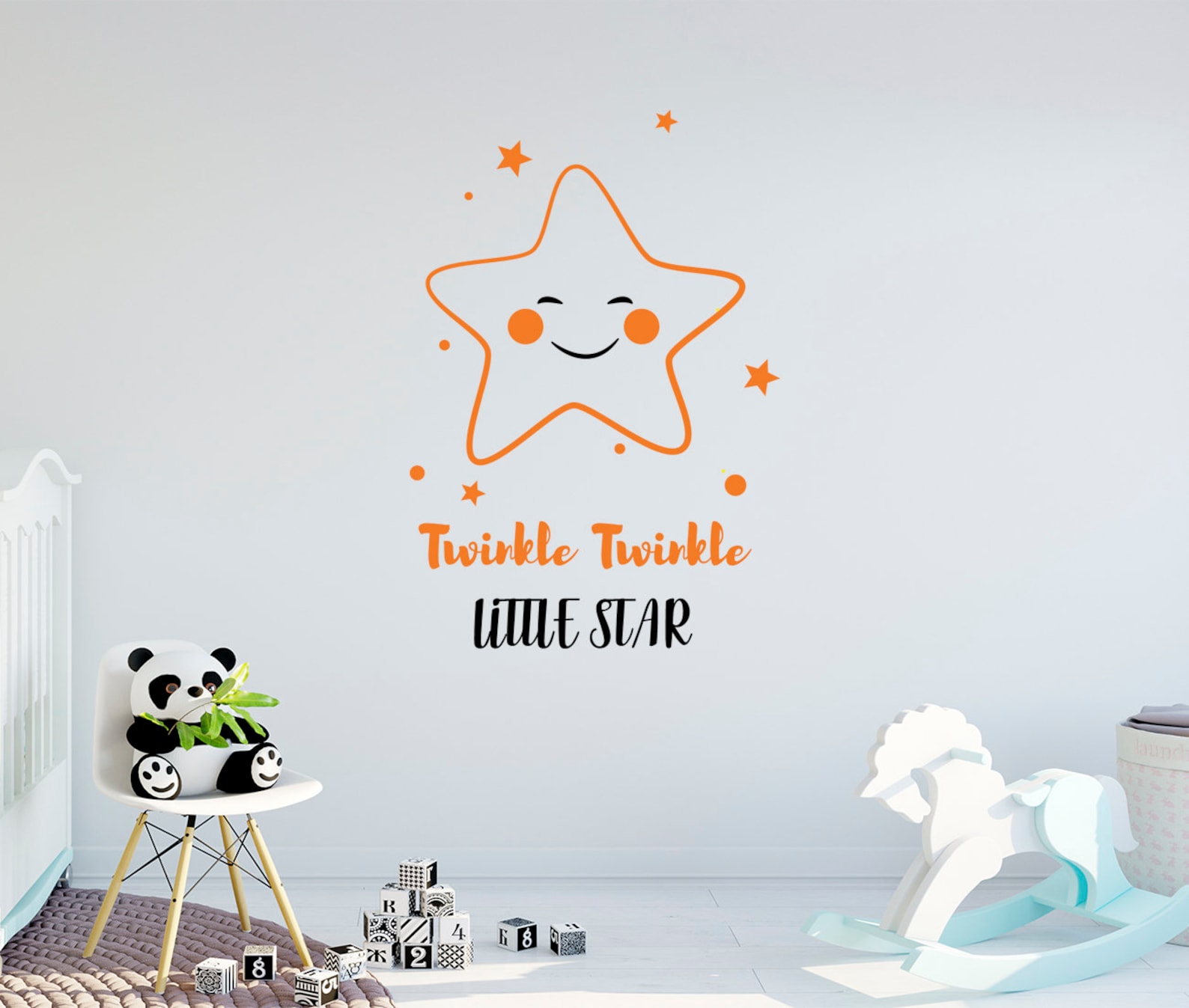 Twinkle Twinkle Little Star Decal, Nursery Wall Decal, Star Nursery ...
