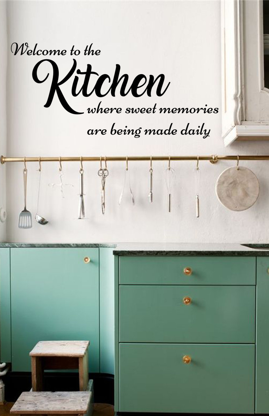 Kitchen Quote Wall Decal Welcome to the Kitchen Sticker - Etsy UK