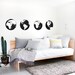 Earth Wall Decal, World Map Decal, Globe Sticker, Office Wall Decal ...