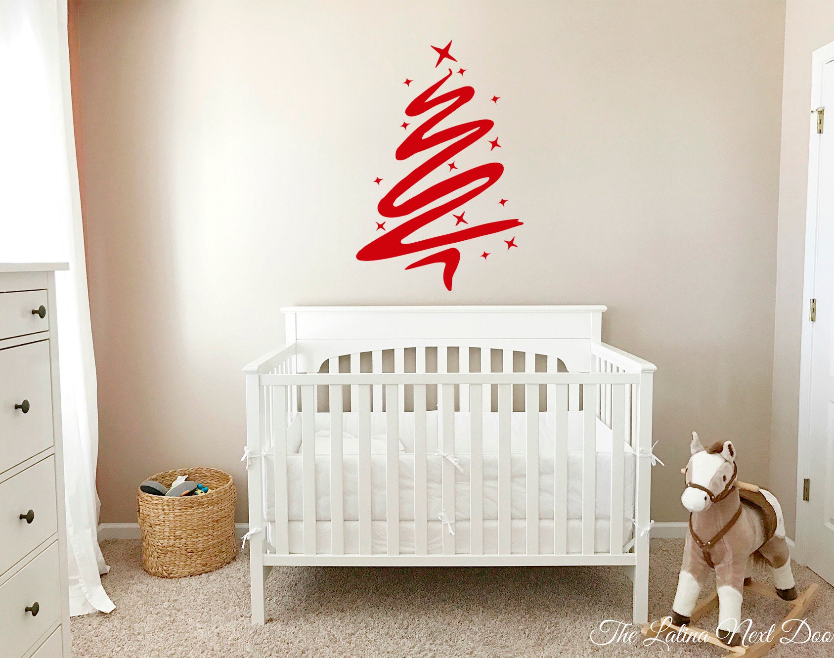 Christmas Tree Decal Window Christmas Tree Sticker Winter - Etsy