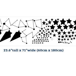 Space Wall Decal, Constellation Wall Decals, Stars Stickers ...