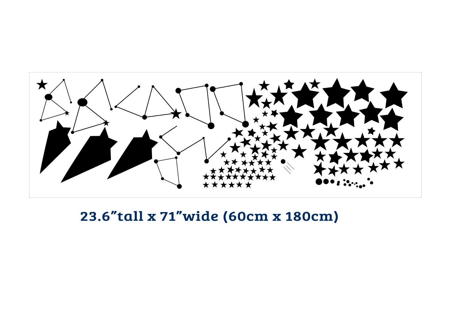 Space Wall Decal Constellation Wall Decals Stars Stickers - Etsy