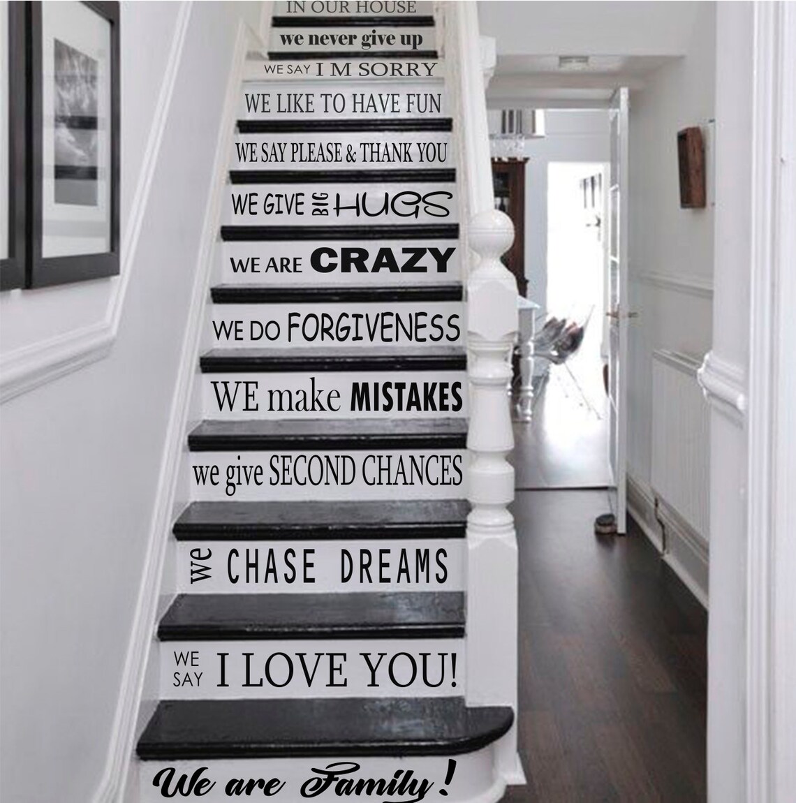 Stairs Decal Stairs Riser Decal Quote Stair Stickers Quotes - Etsy