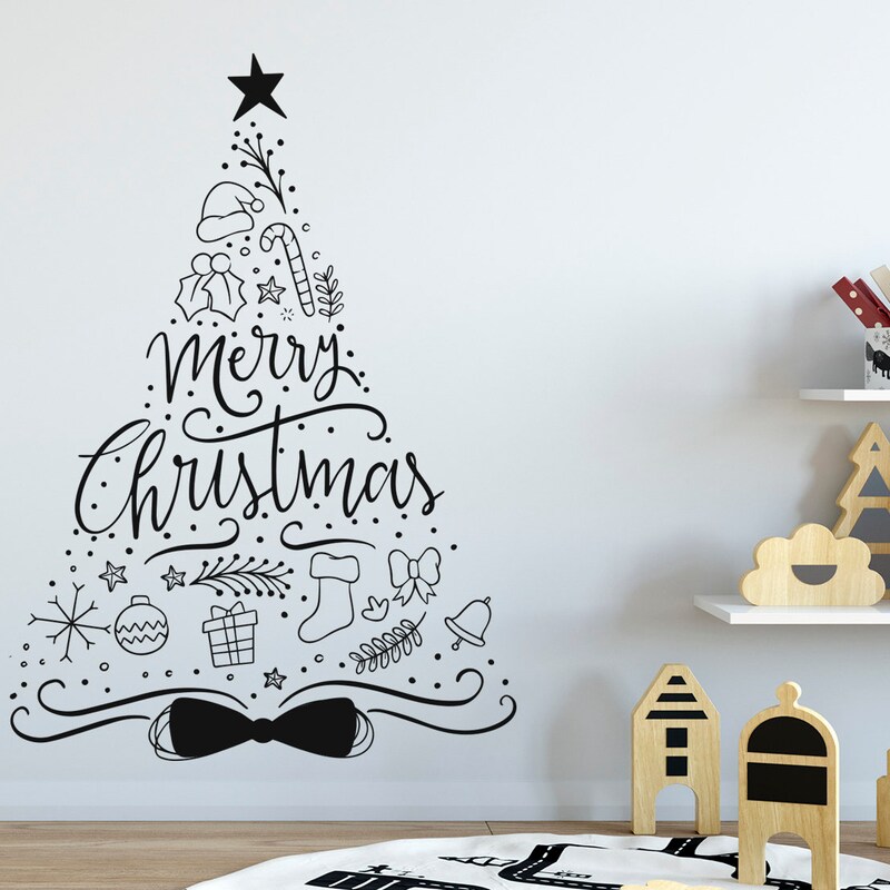 Christmas Wall Decal - Etsy