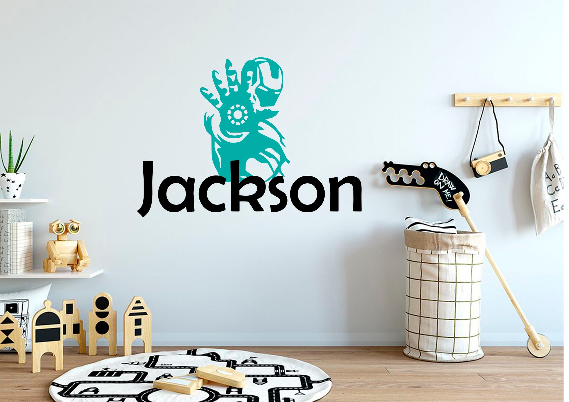 Iron Man Wall Decal Avenger Decal Superhero Wall Stickerboy - Etsy