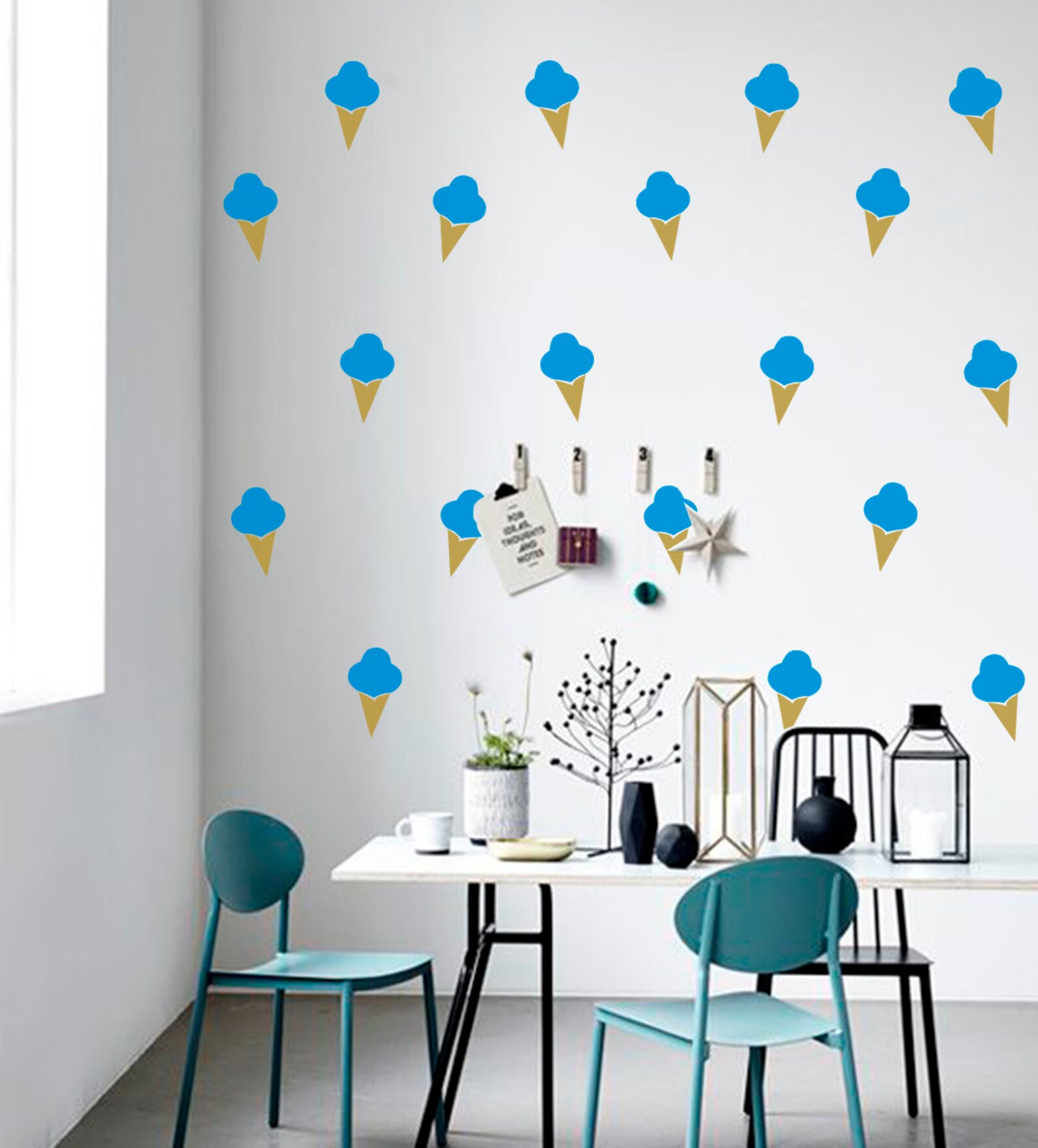 Ice Cream Decals, Ice-cream Decals, Kids Room Decor, Summer Decal ...