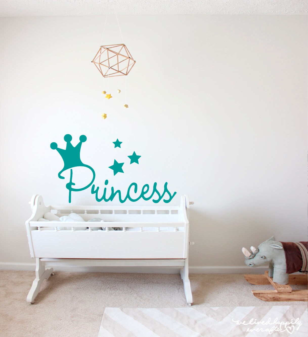 Princess Wall Decal Girl Nursery Decals Baby Girl Room | Etsy