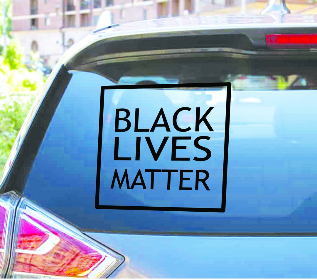 Black Lives Matter Sticker, Card Window Decal, Black Matter Vinyl Decal ...