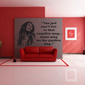 Bob Marley Wall Decal Sticker Wallart Quote - Etsy