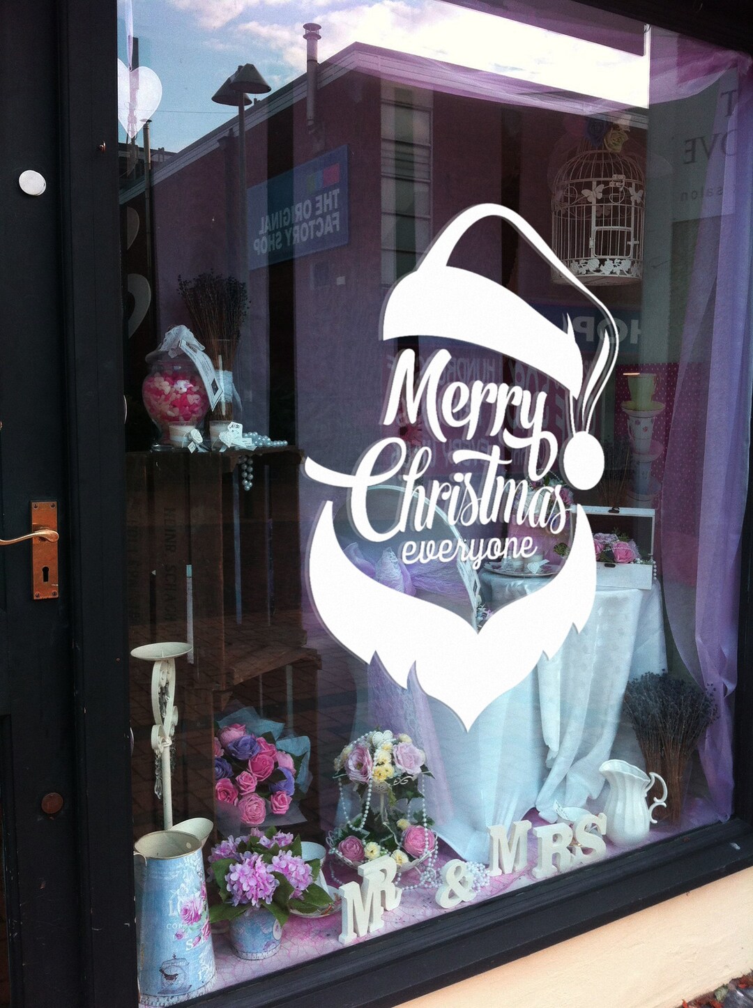 Winter Christmas Decals, Santa Clause Stickers, Christmas Window Decal ...