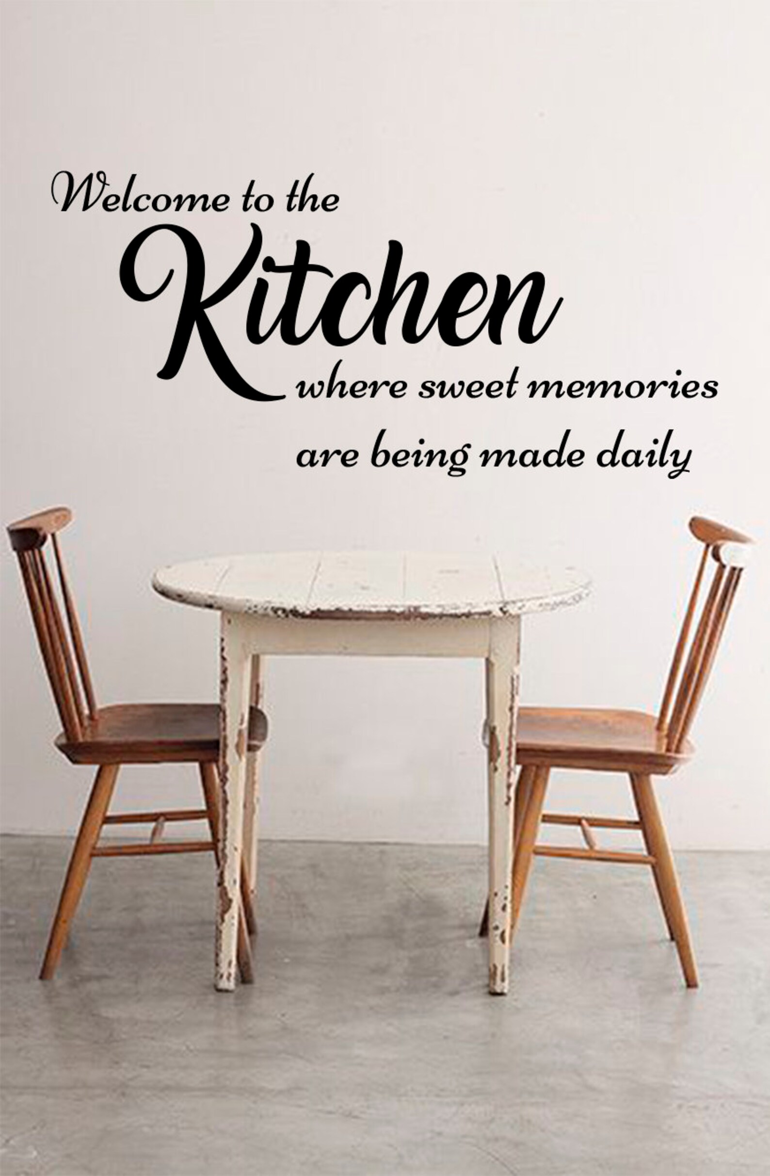 Kitchen Quote Wall Decal Welcome to the Kitchen Sticker - Etsy UK