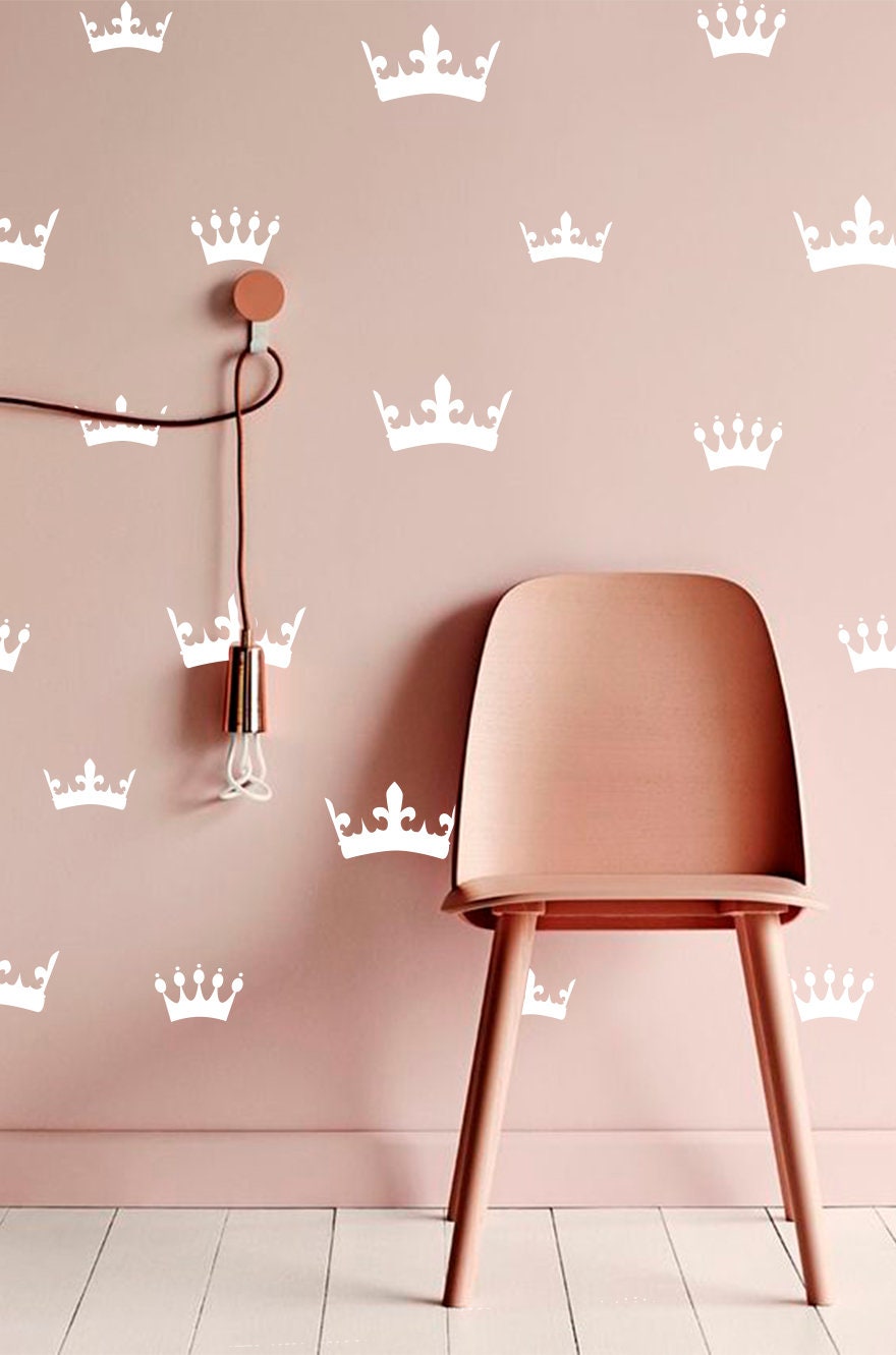 Crown Wall Decal Gold Crowns Vinyl Stickers Kids Room Decal - Etsy