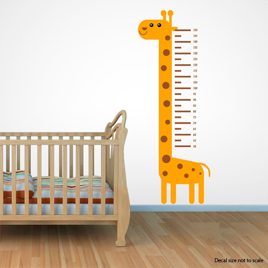Growth Chart Decal, Giraffe Height Chart Wall Decal, Animal Growth ...