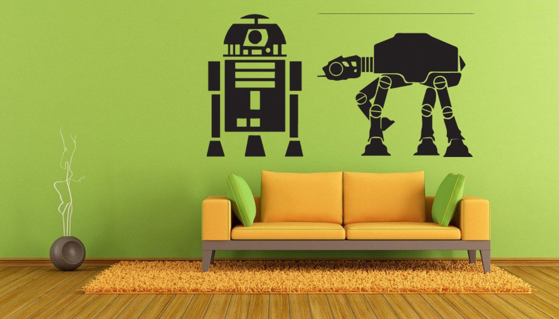 Star Wars Wall Art Decal Decorative Sticker Home Decor - Etsy