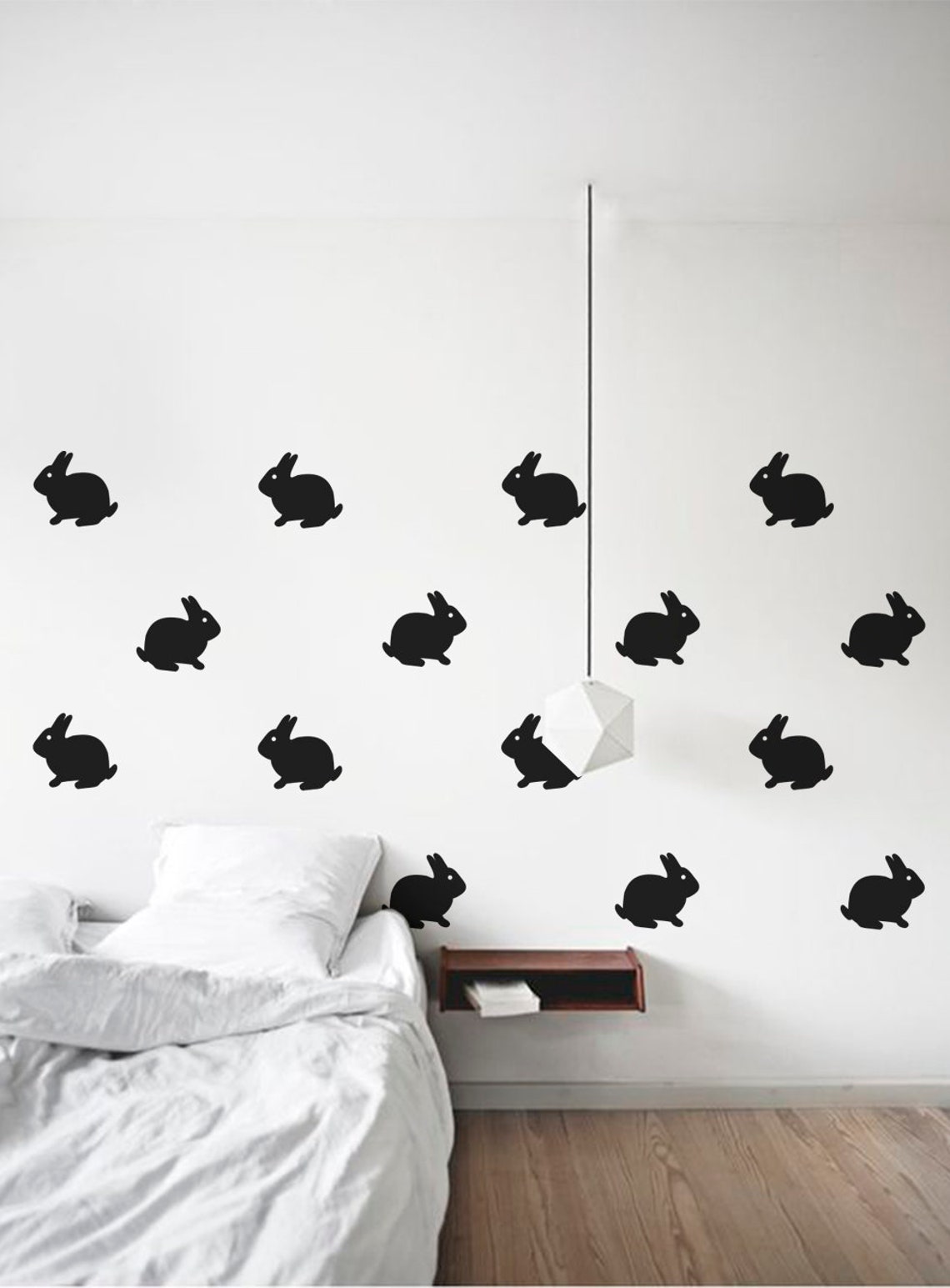 Rabbit Wall Decals Bunny Decals Animals Sticker for Kids | Etsy