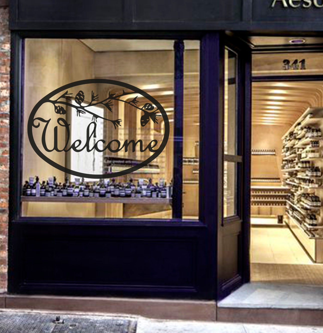 Welcome Decal Entryway Decal Family Wall Decal Welcome Sign - Etsy