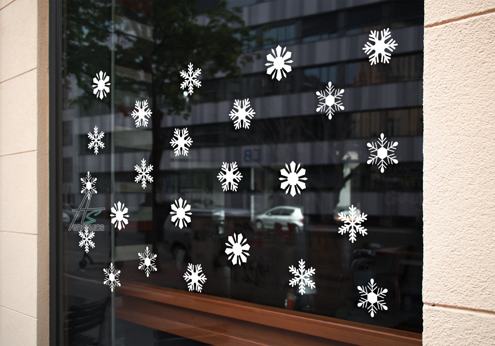 Snowflakes Windows Stickers Window Decal Christmas Decals - Etsy