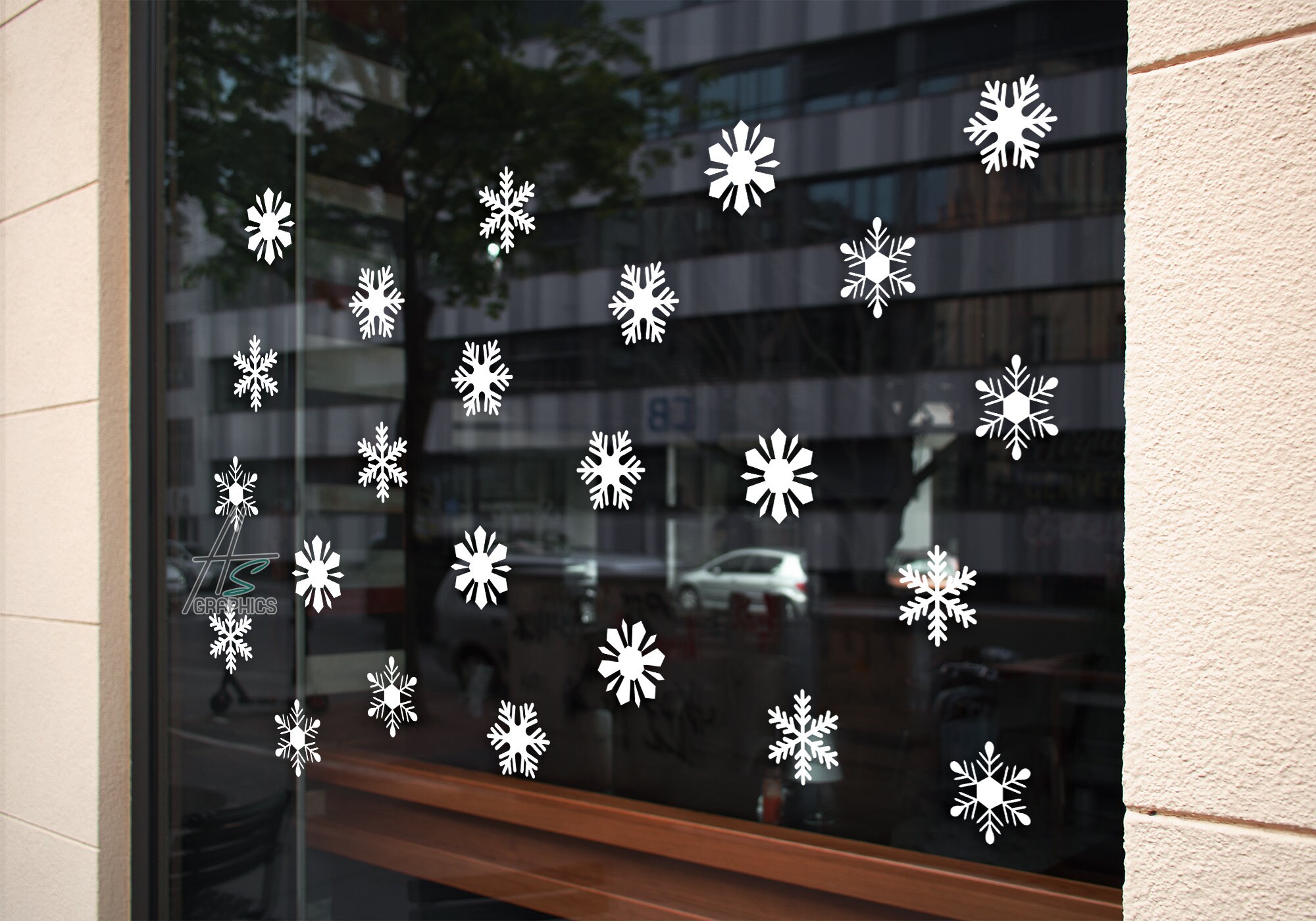 Snowflakes Windows Stickers Window Decal Christmas Decals - Etsy