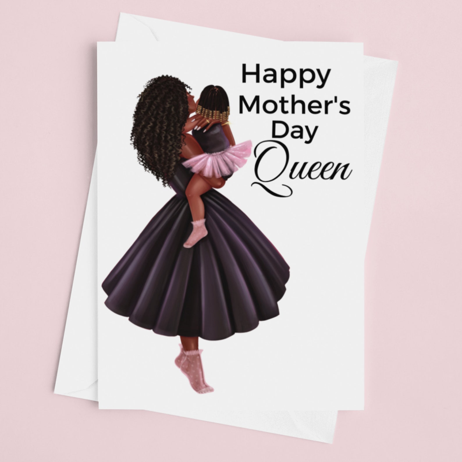African American Mothers Day Card Etsy
