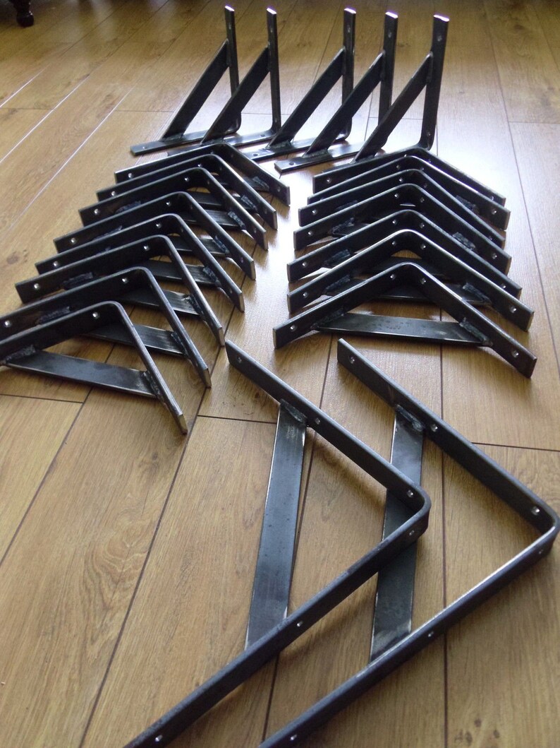 Heavy Duty Shelf Bracket Industrial Style Rustic Steel Metal | Etsy