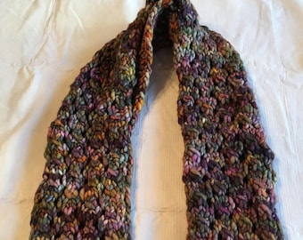 Hand knit scarf | Etsy