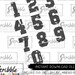 Numbers Distressed SVG Distressed Sports Numbers 0 1 2 3 4 5 6 - Etsy