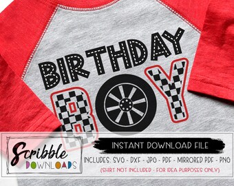 Birthday Boy Racing Svg - Etsy