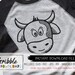 Cow Svg Farmhouse Animal Svg Farm Life Clipart Cow Printable Iron on ...