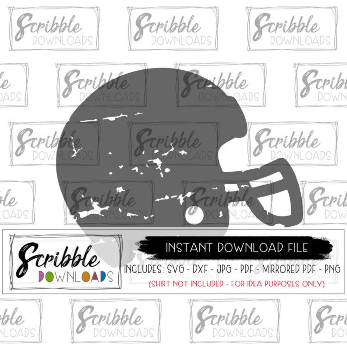 Football Helmet SVG Dxf Distressed Team School Sports Cheer - Etsy