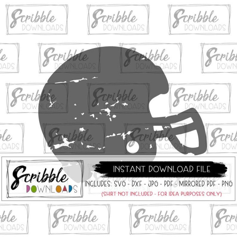 Football Helmet SVG Dxf Distressed Team School Sports Cheer - Etsy