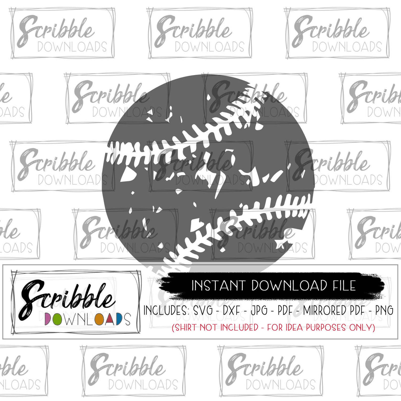 Baseball Distressed SVG Grunge Rustic Baseball Softball Team | Etsy