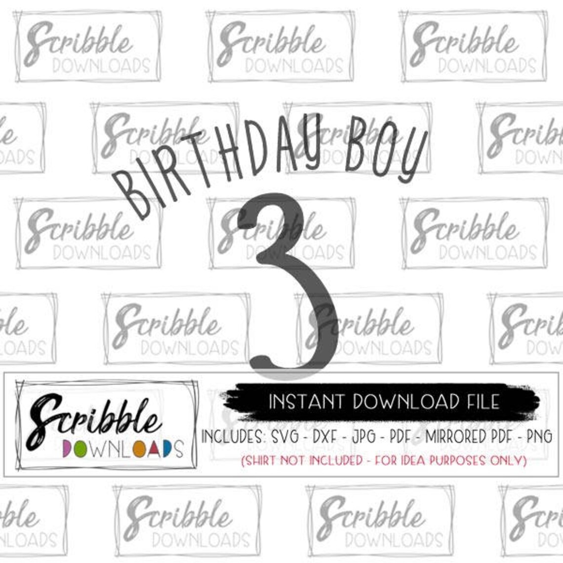 3 Svg Three Svg Birthday 3rd Svg Third Bday 3 Birthday Boy | Etsy