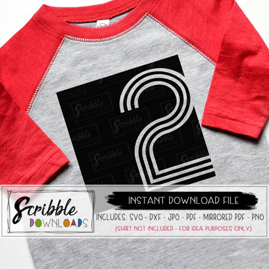 Number 2 Svg Two Birthday 2nd Svg Bday 2 Birthday Boy DIY - Etsy